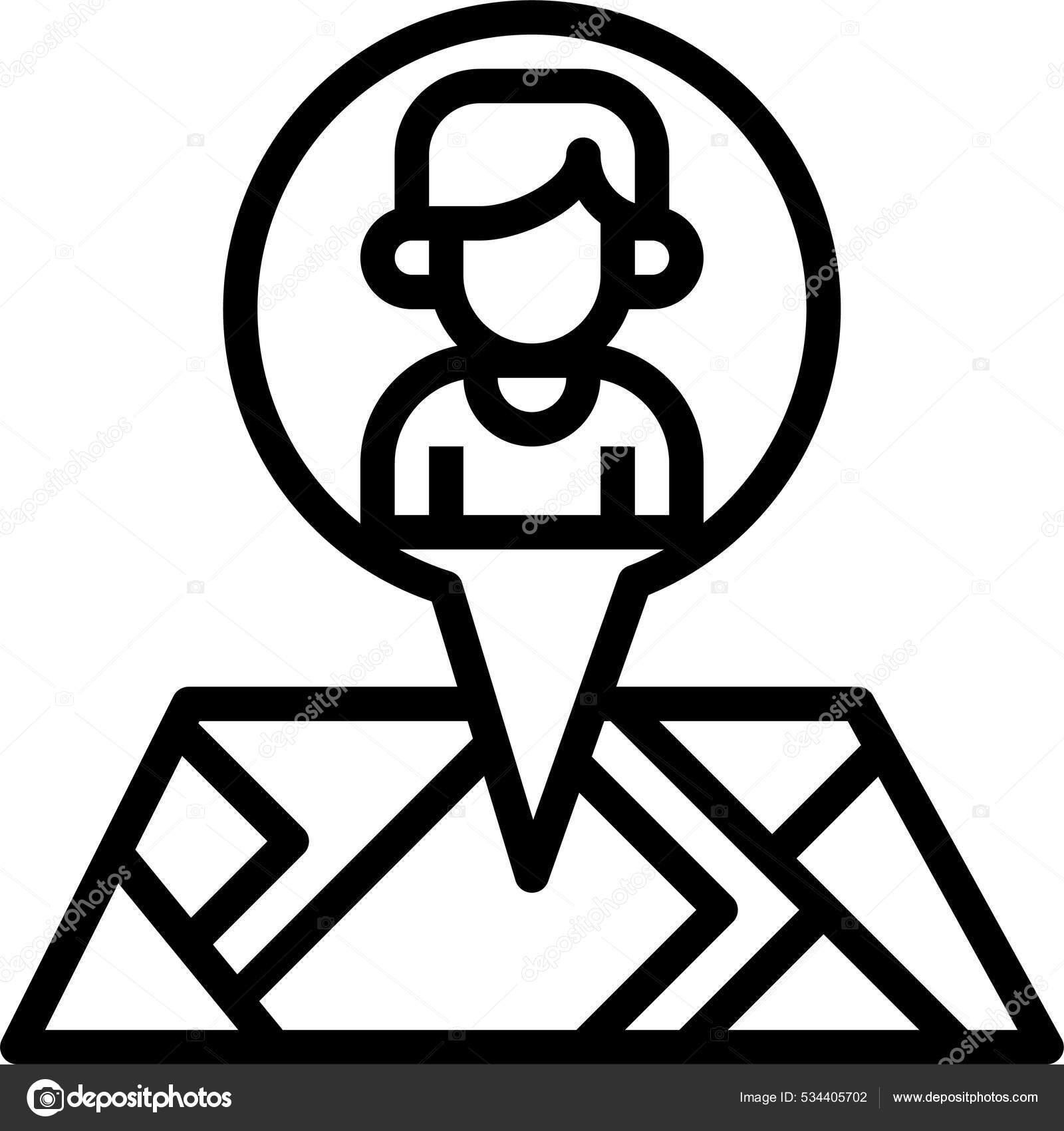 Current Highway Location Icon Maps Navigation Category Stock Vector by ...