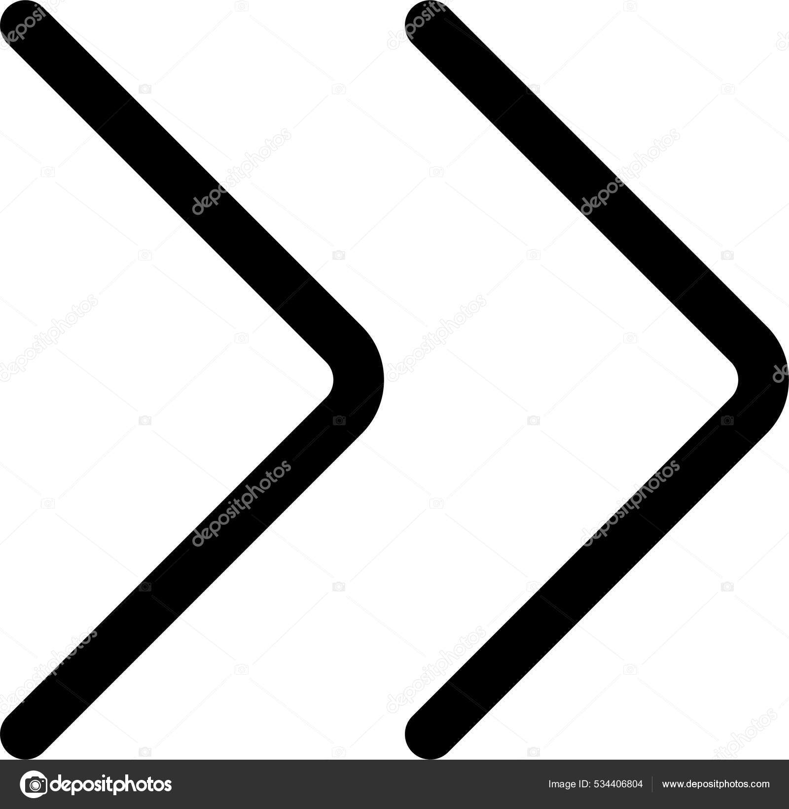 Flecha Chevron Continuar Icono Categoría Flecha Vector de stock ...