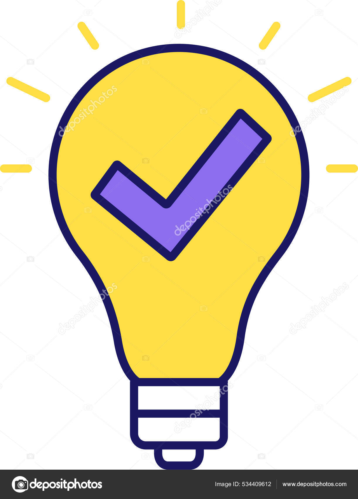 Approved Business Strategy Checkmark Icon Filled Outline Style Stock ...