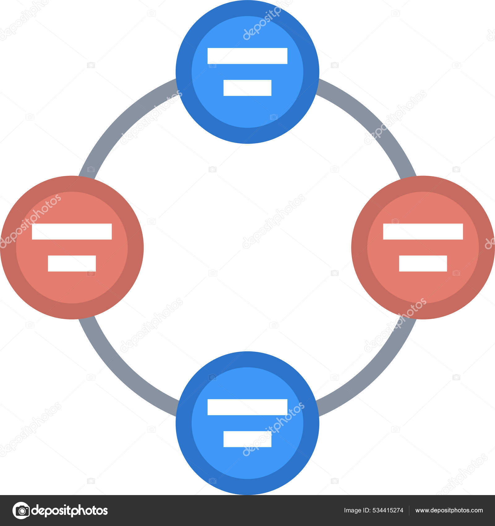 Icono Ciclo Gráfico Básico Estilo Plano Vector de stock por ©iconfinder ...