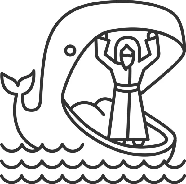 Jonah and the whale Vector Art Stock Images | Depositphotos