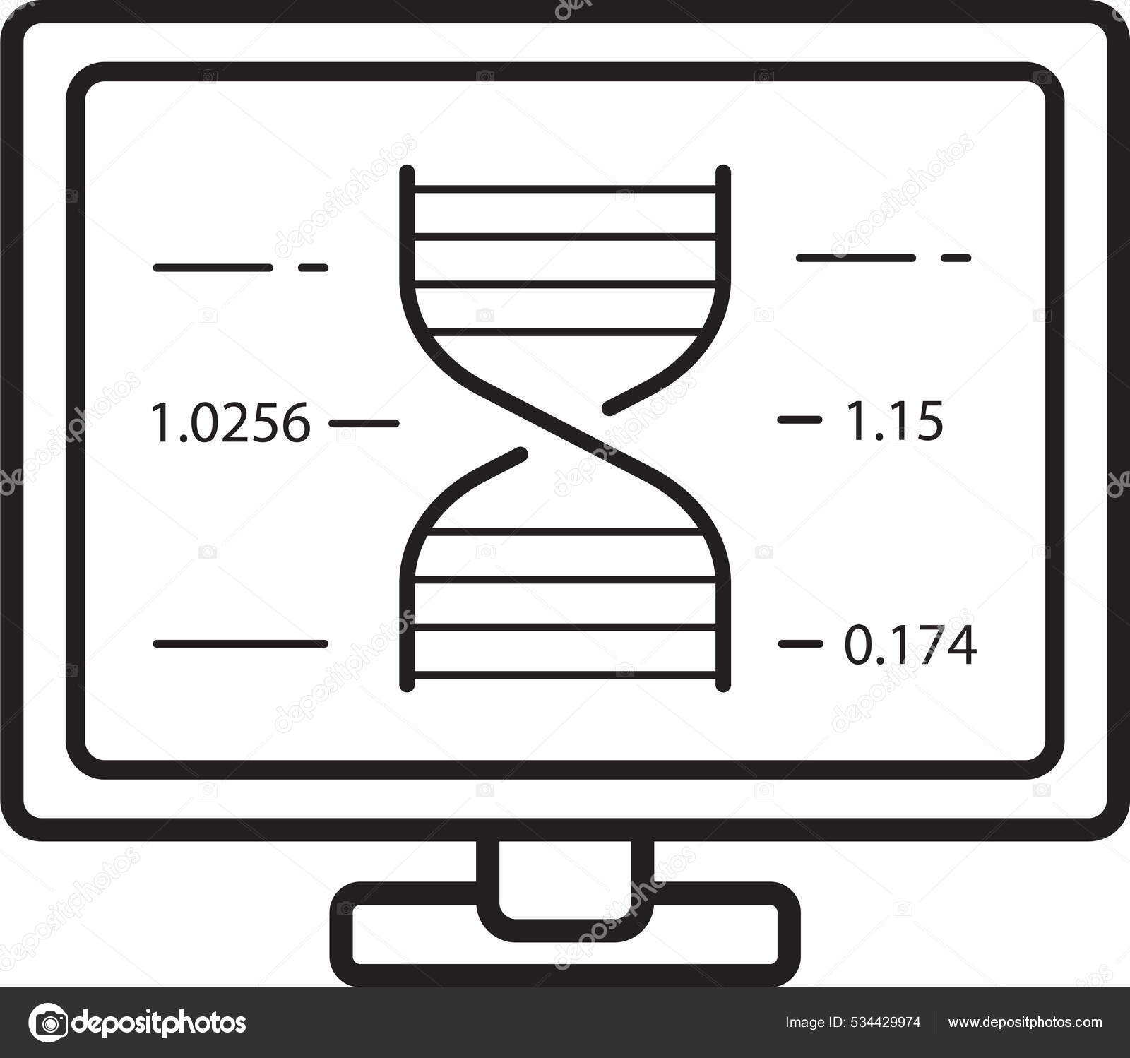 Bioinformatics Dna Lab Icon Outline Style Stock Vector By ©iconfinder 534429974