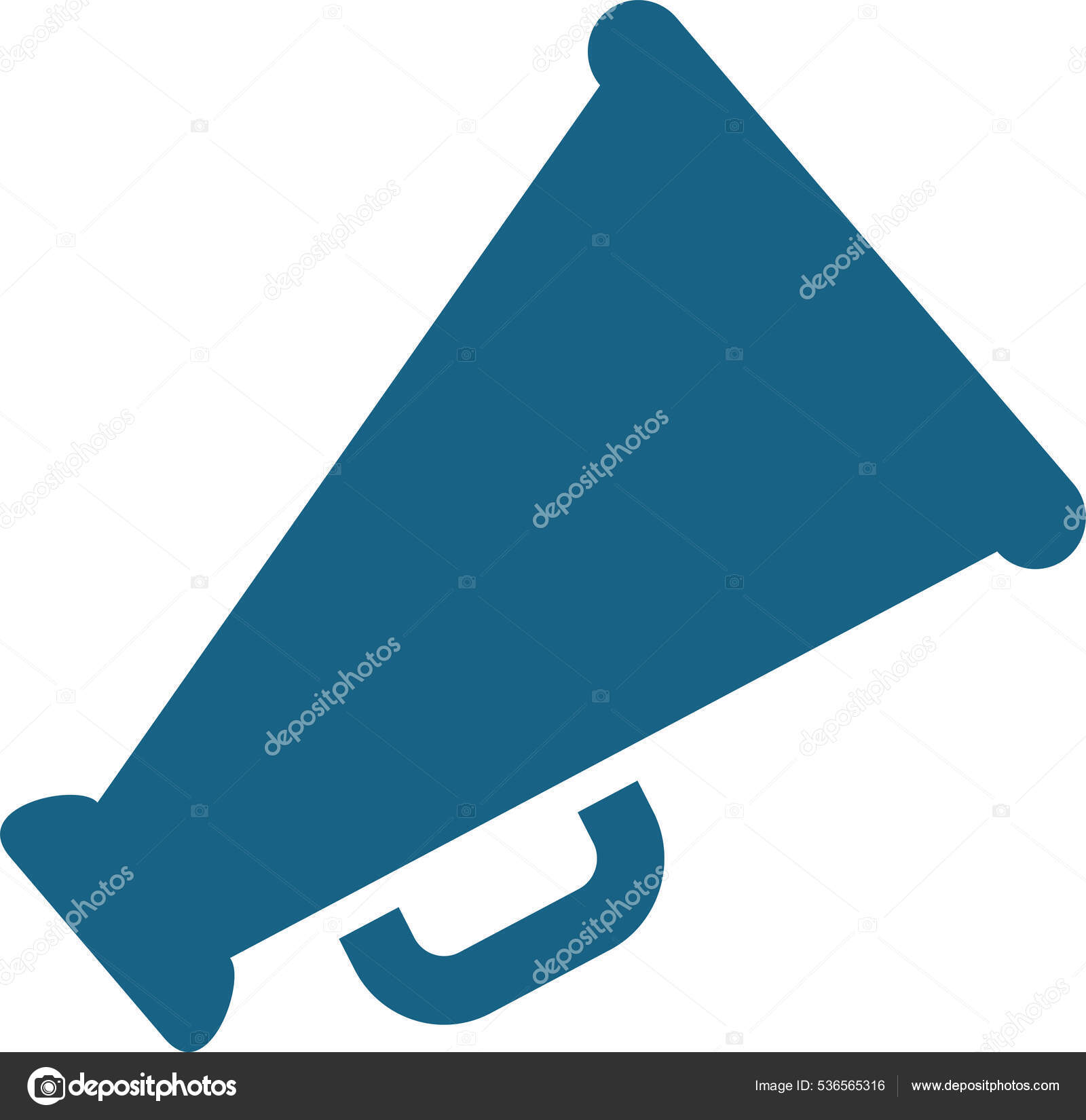 Communication Loudspeaker Megaphone Icon Solid Style Stock Vector by ©iconfinder 536565316