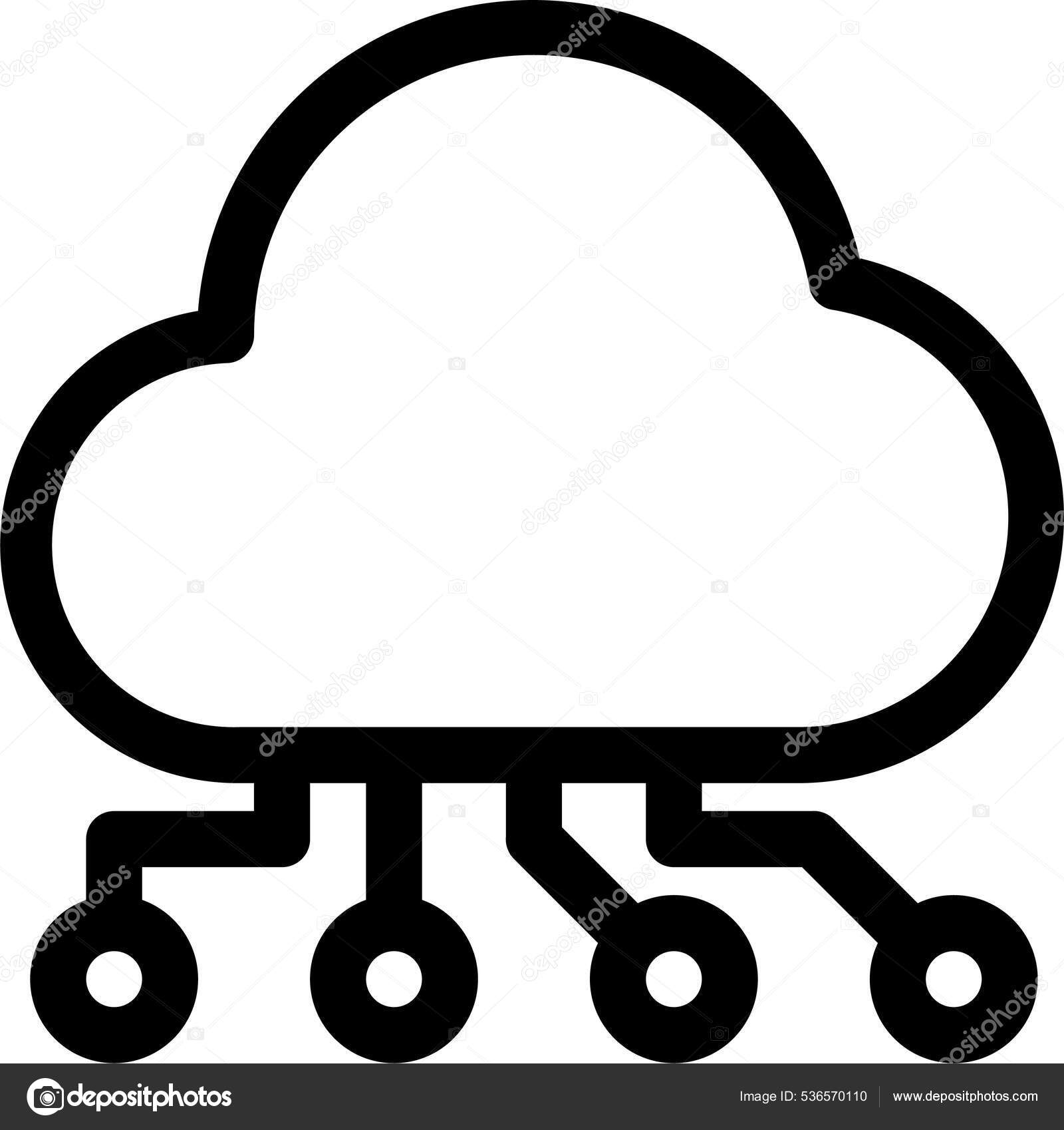 Cloud Computing Connection Icon Outline Style Stock Vector by ... Cloud Computing Connection Icon Outline Style Stock Vector by ...