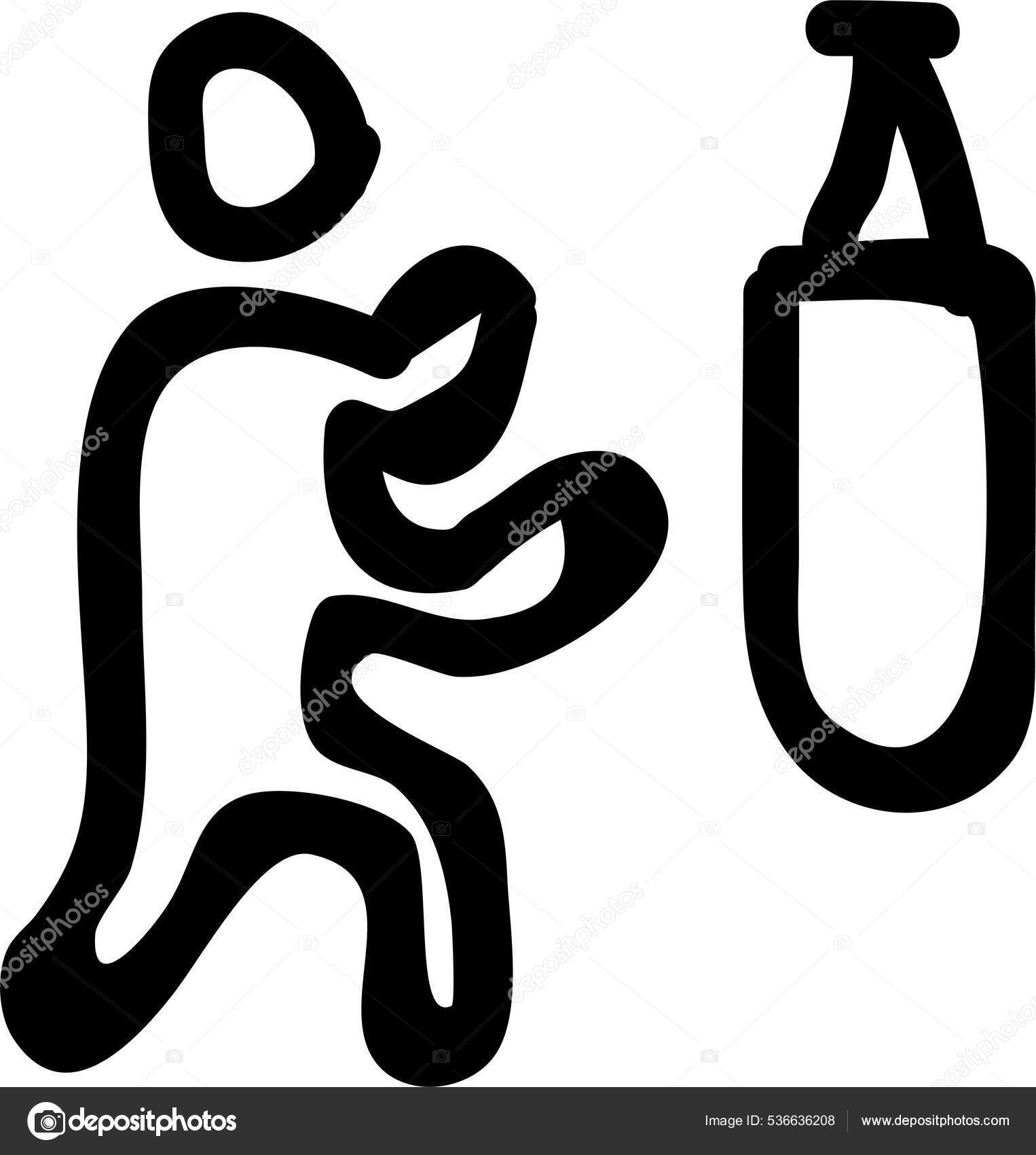 Avatar Boxer Boxing Icon Handdrawn Style Stock Vector by ©iconfinder ...