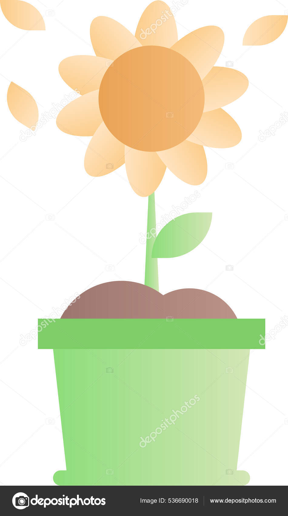 Spring Season Sun Flower Icon Stock Vector by ©iconfinder 536690018