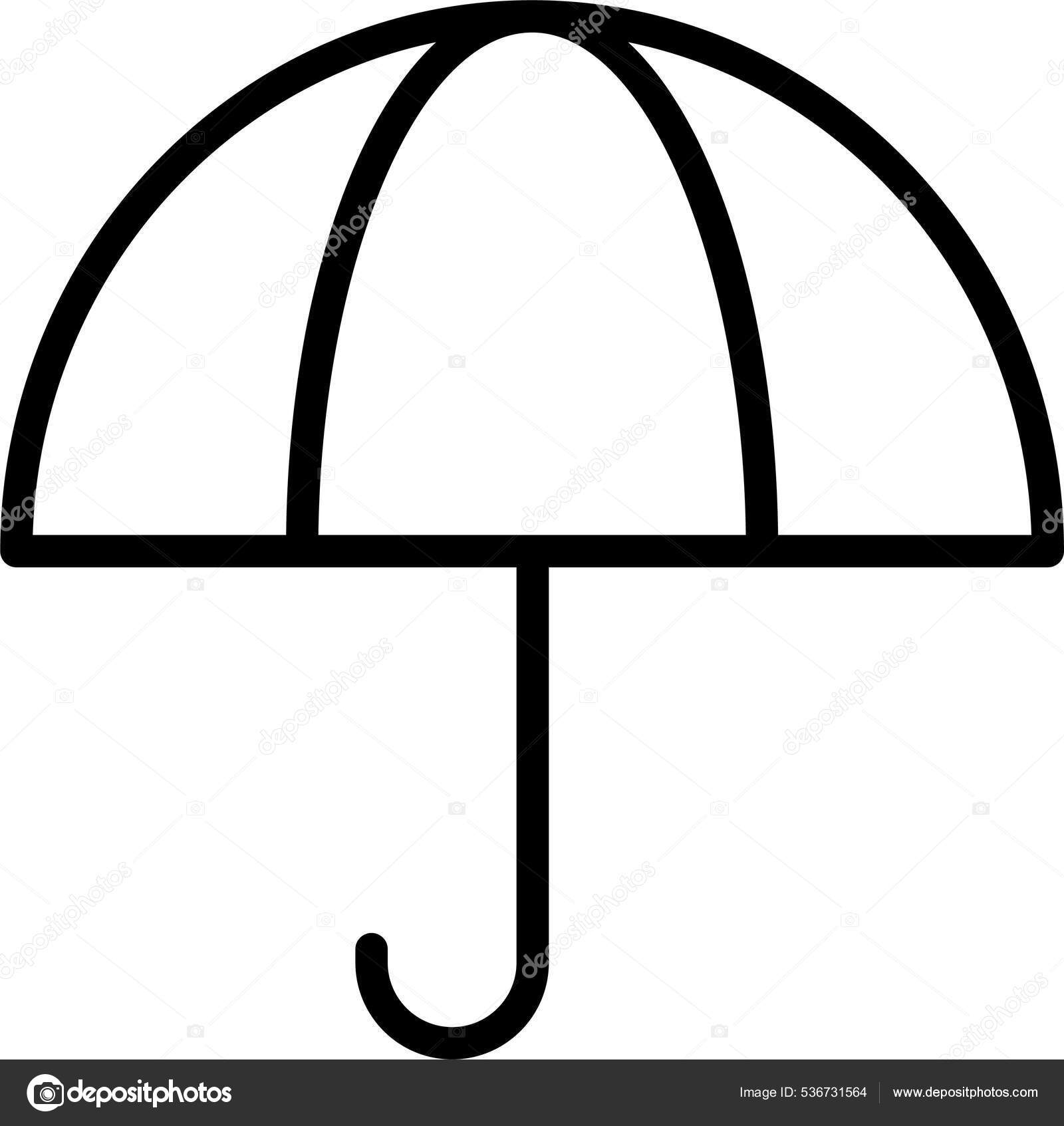 Umbrella Protection Rain Icon Stock Vector by ©iconfinder 536731564