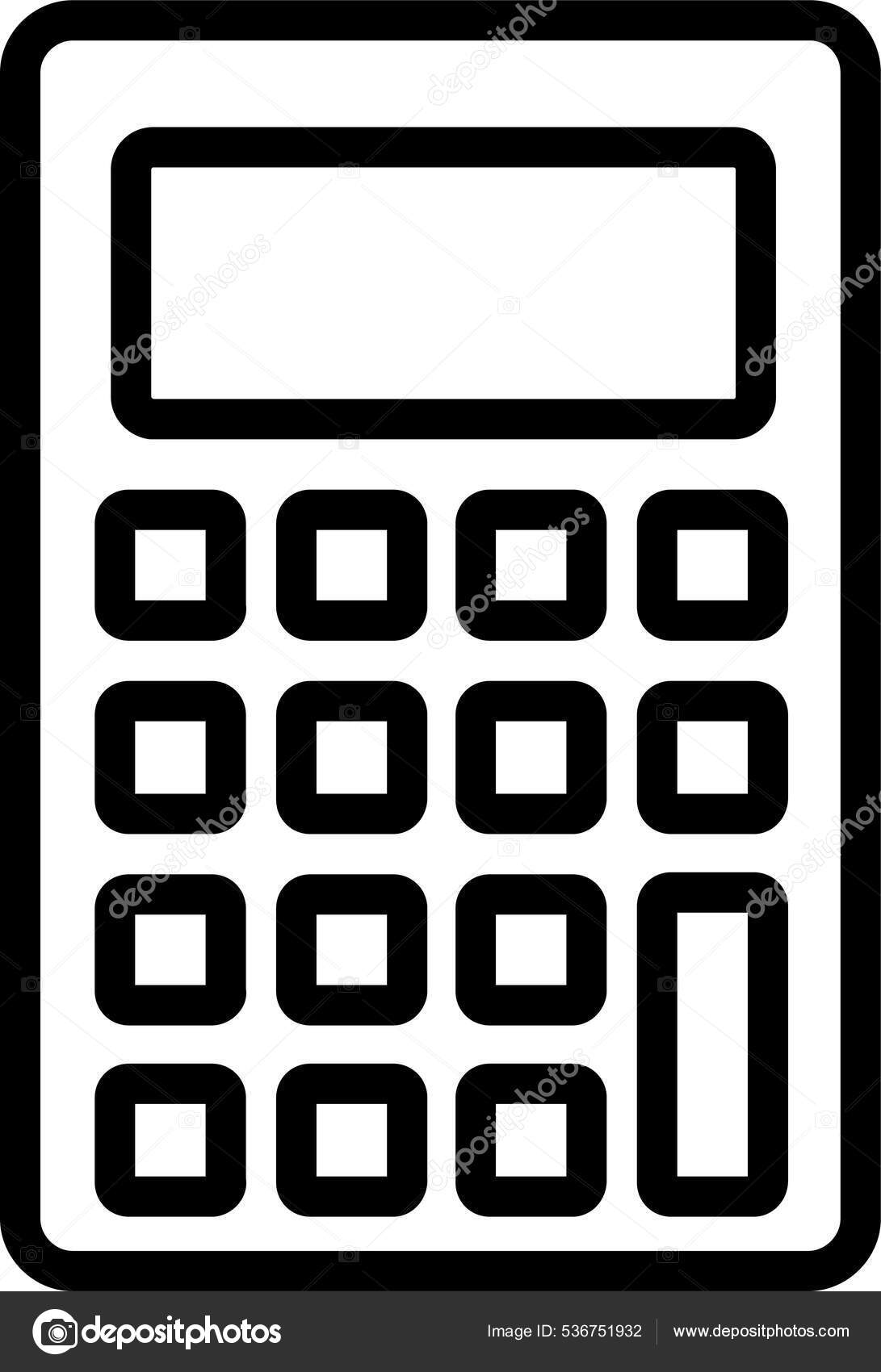 Vecteur D'icône De Calculatrice Vecteur D'icône Calculatrice. Icône