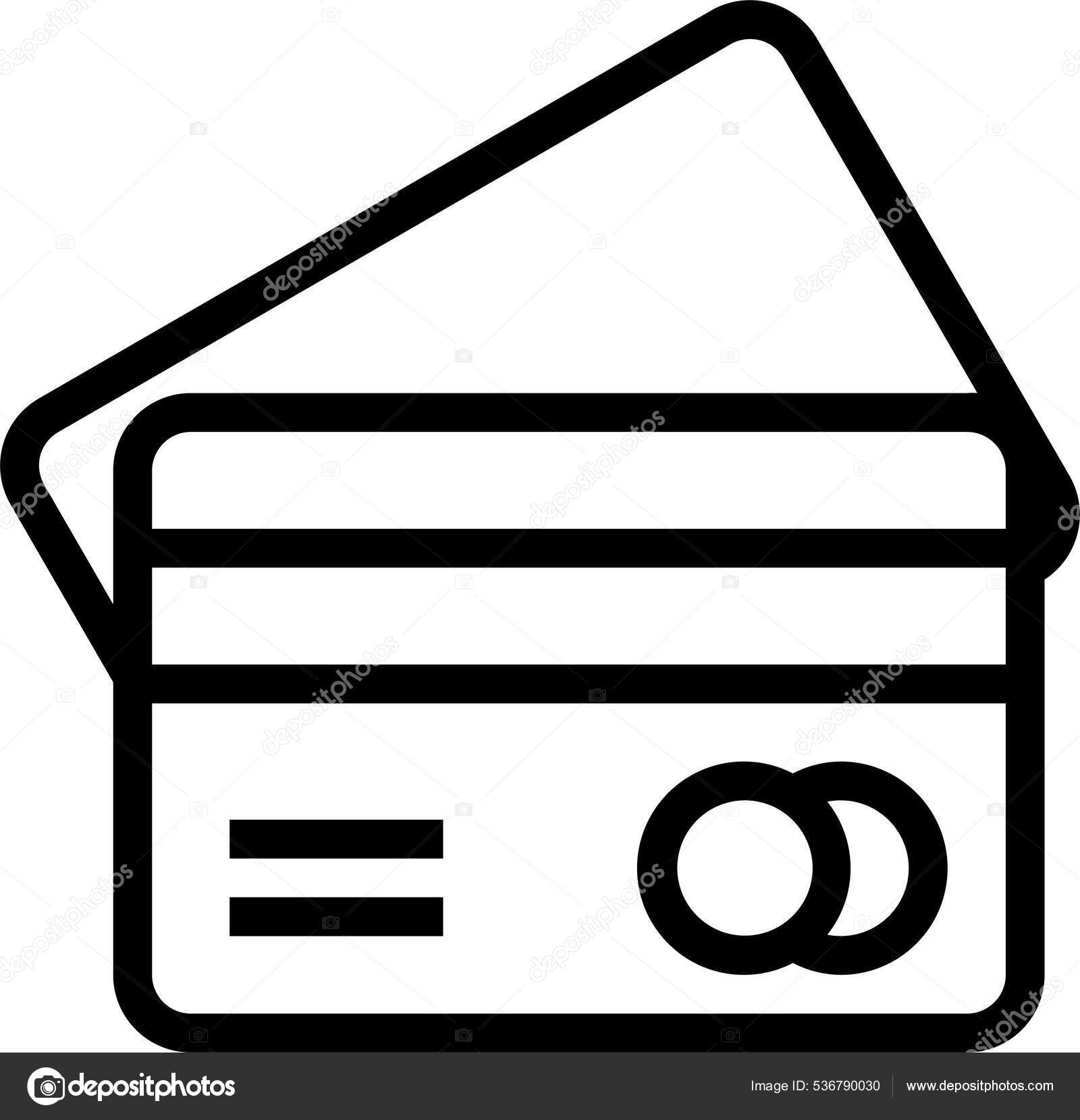 Card Credit Debit Icon Outline Style Stock Vector by ©iconfinder 536790030