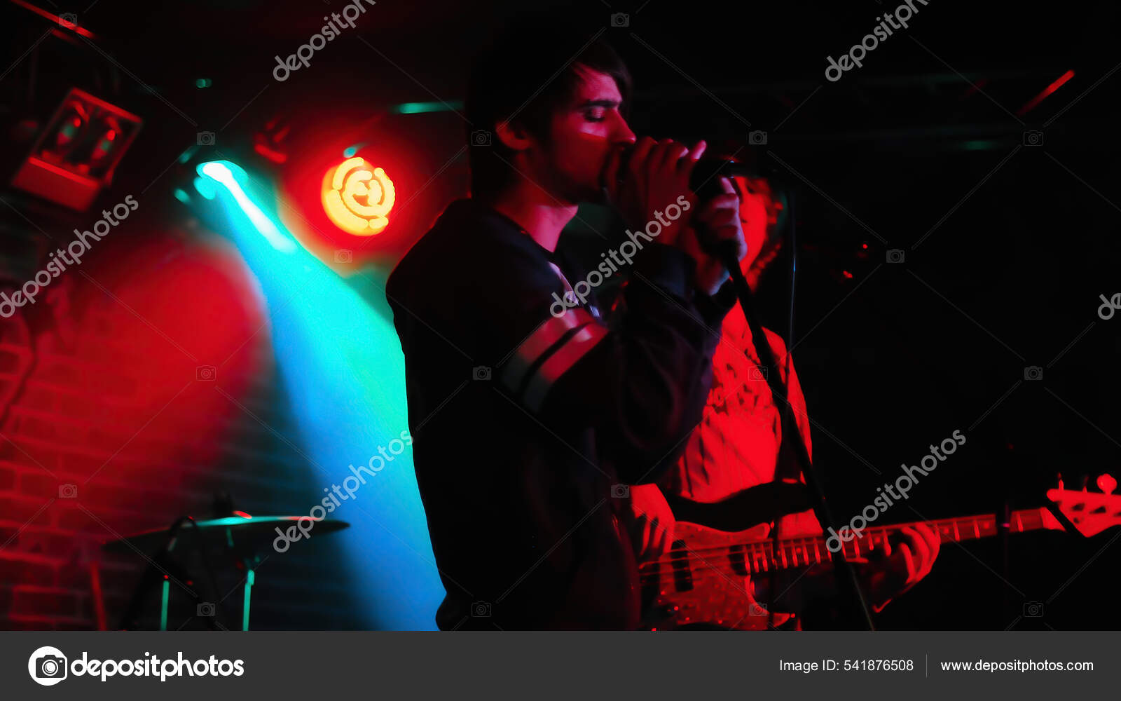 Chisinau Moldova March 2012 Emo Rock Concert Club Lot Illumination ...