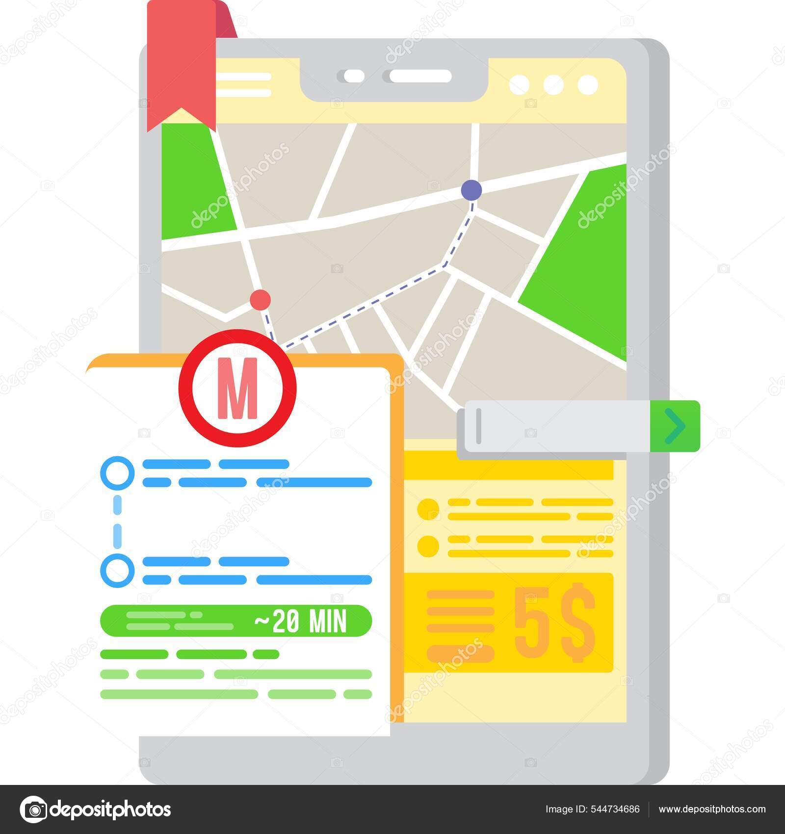 Tracker mobile app icon track underground option Stock Vector Image by ...