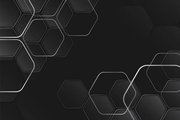 Gold Hexagon Pattern Black Background Stock Vector by ©alepdaru@gmail.com 551998404