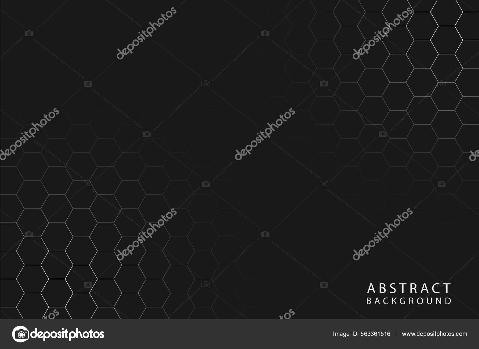 Black Gradient Hexagon Background Stock Vector by ©alepdaru@gmail.com 563361516