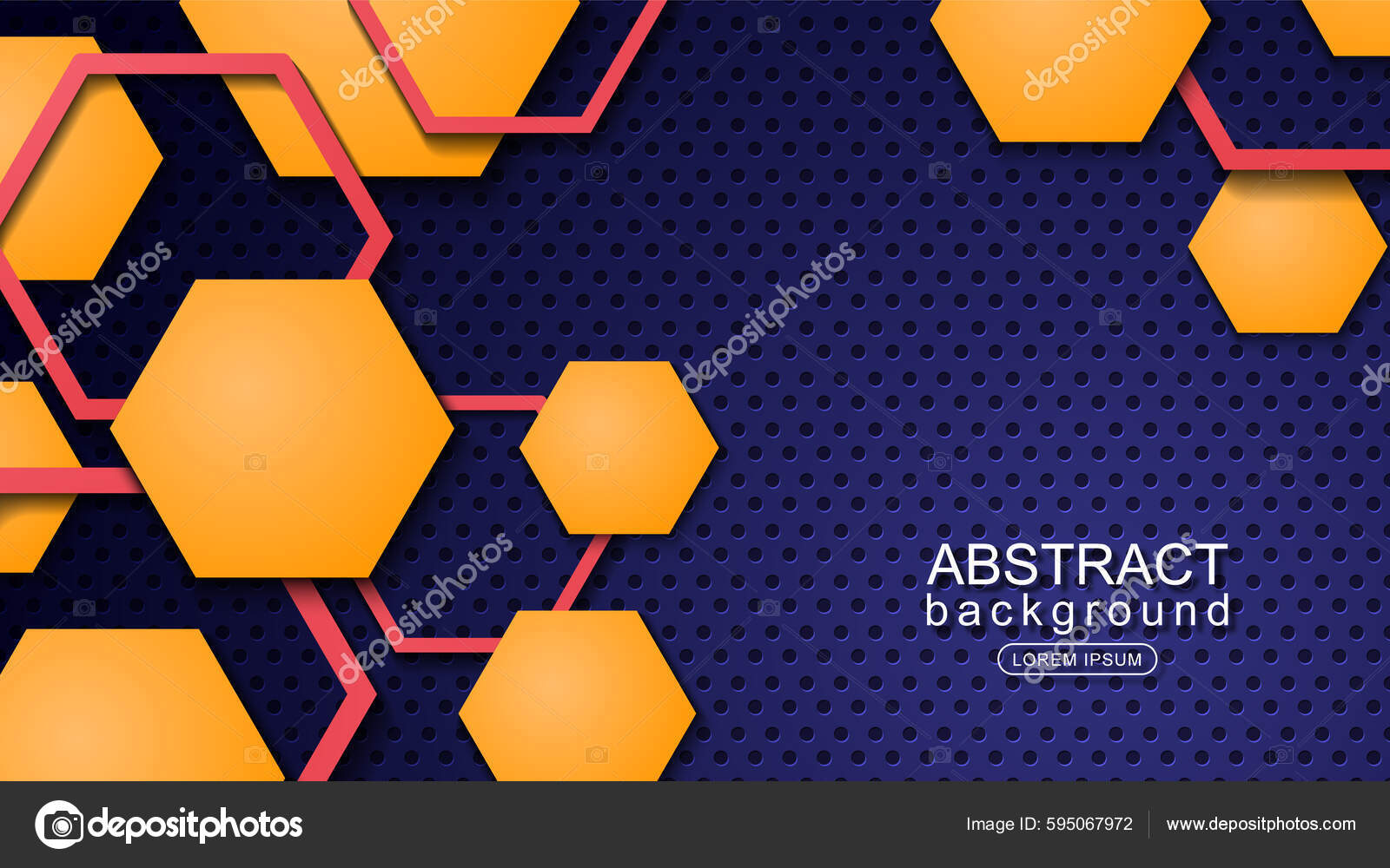 Modern Hexagon Background Blue Gradient Background Stock Vector by ©alepdaru@gmail.com 595067972