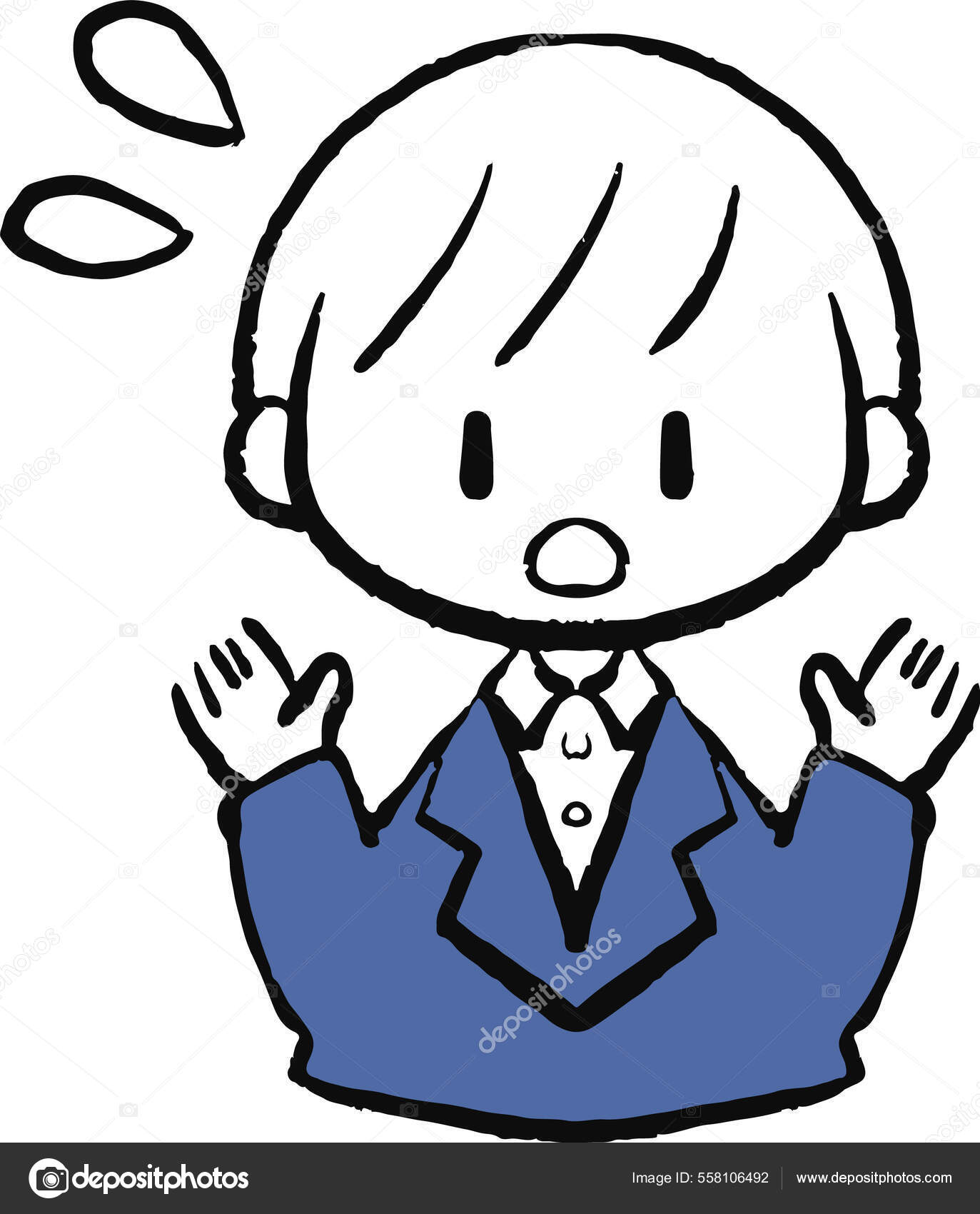Frazzled Individual Clipart