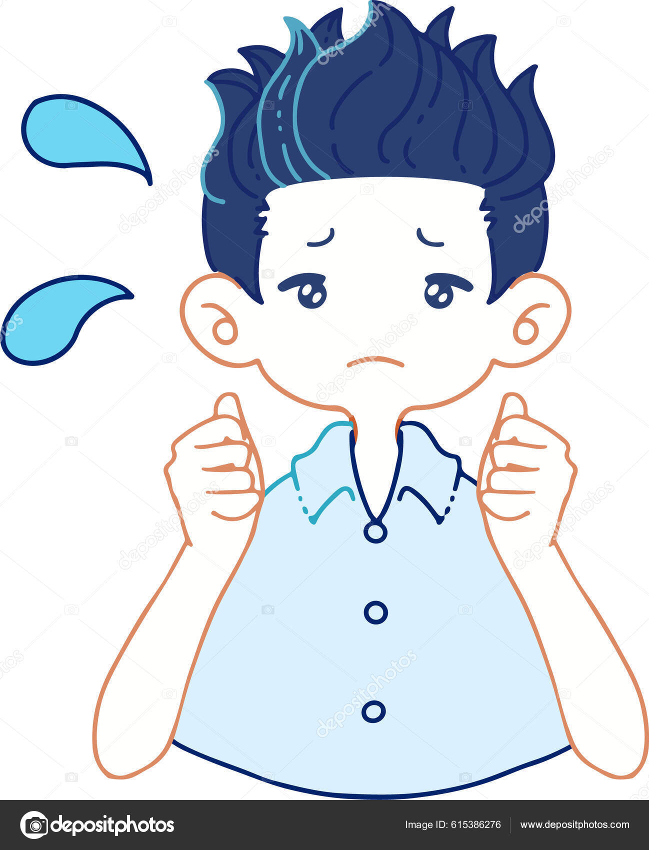 Frazzled Individual Clipart