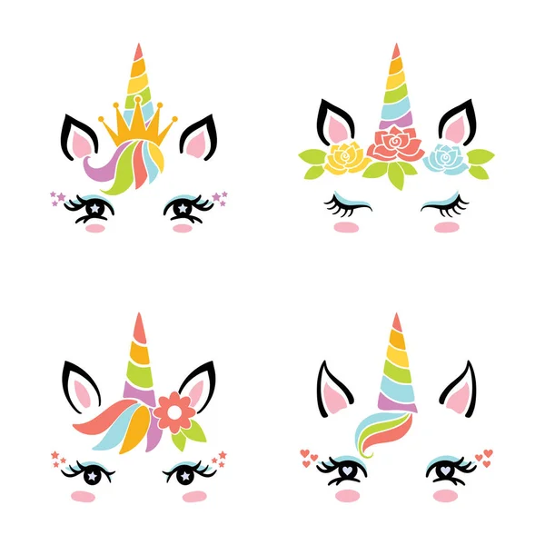 Unicorn face Vector Art Stock Images | Depositphotos