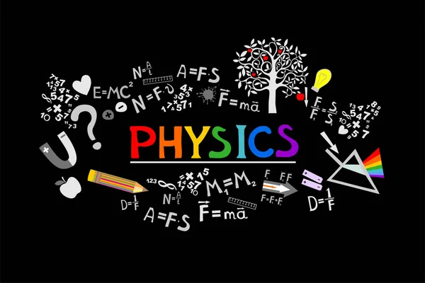 Formación Escolar Con Texto Letras Física Vector de stock por ©artAnnaS ...