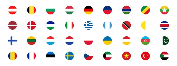 Flags European Countries Flag Vector Icons Isolated Background Vector ...