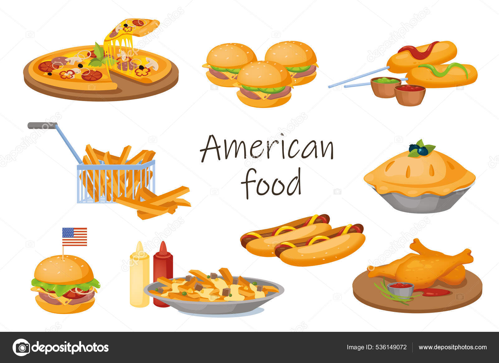 American Food Clipart