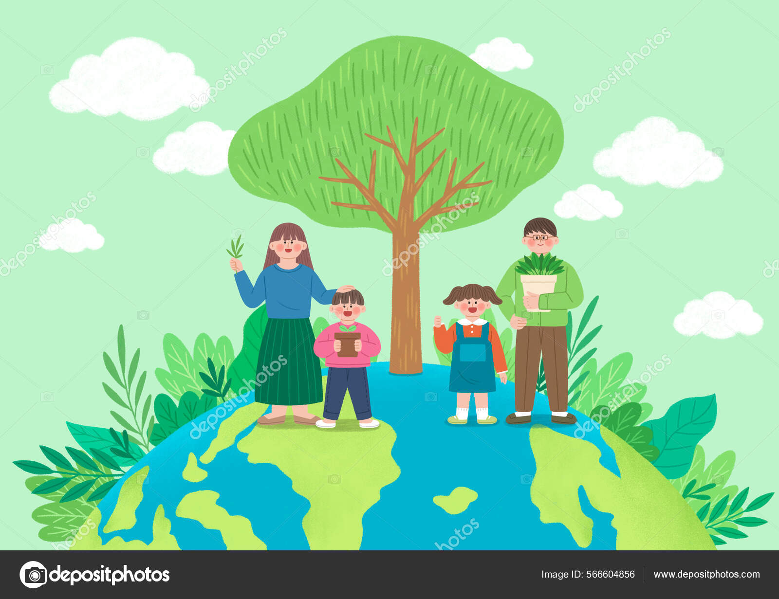 Environment Protection Vector Illustration Background Concept Stock ...
