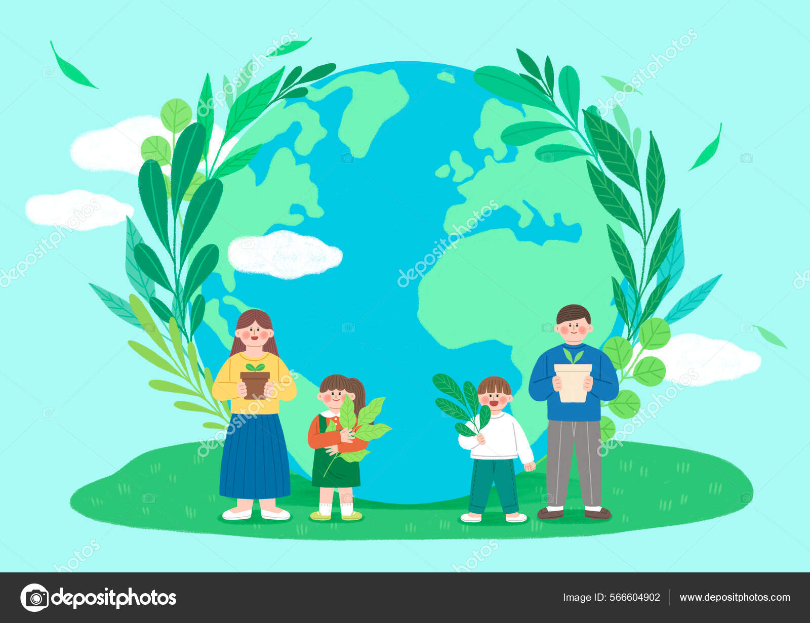 Environment Protection Vector Illustration Background Concept Stock ...
