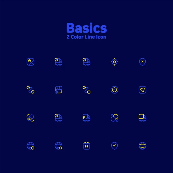 Basic One Color Line Vector Illustration Icons Stock Vector by ...