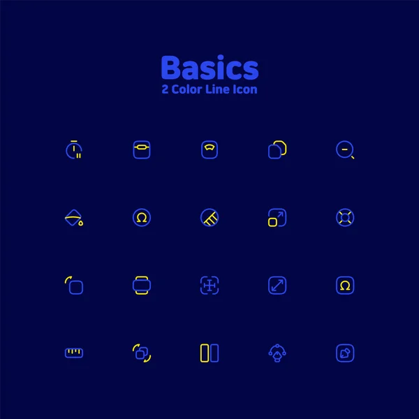 Basic One Color Line Vector Illustration Icons Stock Vector by ©submission@bbtree.co.kr 584410216