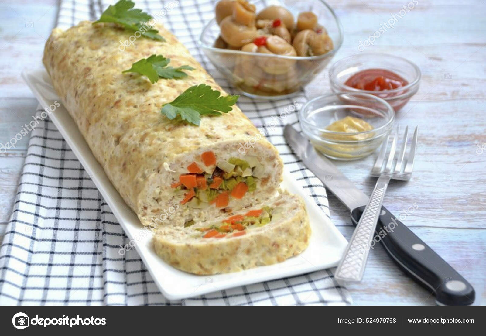 Cool Finished Roll Completely Cut Slices Serve Turned Out Delicious ...