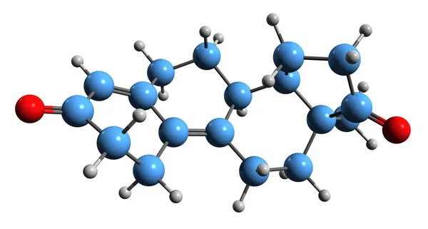 Imagen 3D de la fórmula esquelética de Dienedione - estructura química ...