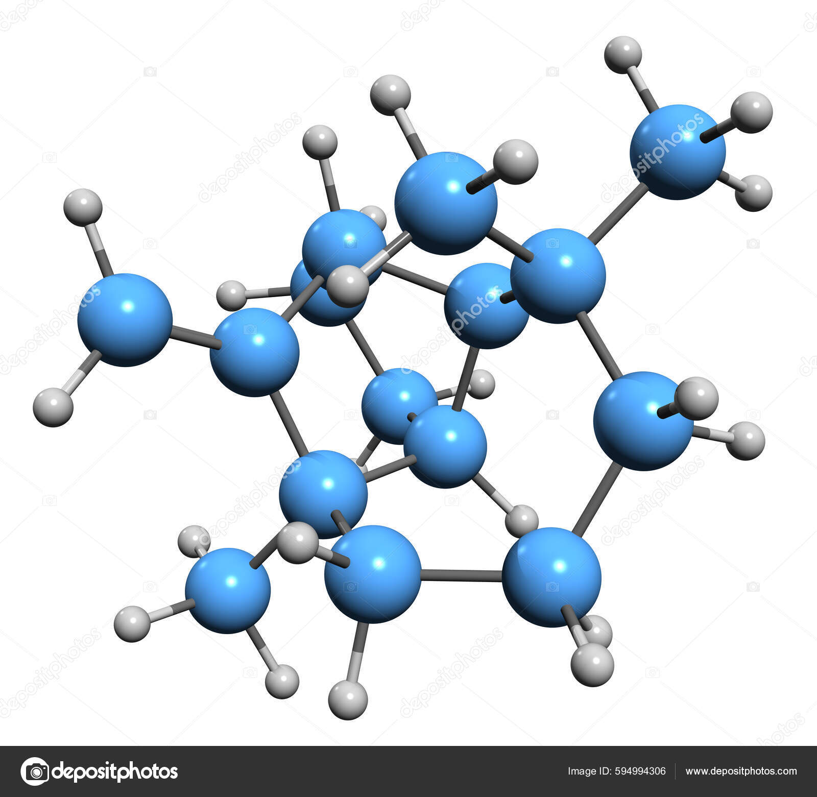 Image Longifolene Skeletal Formula Molecular Chemical Structure ...