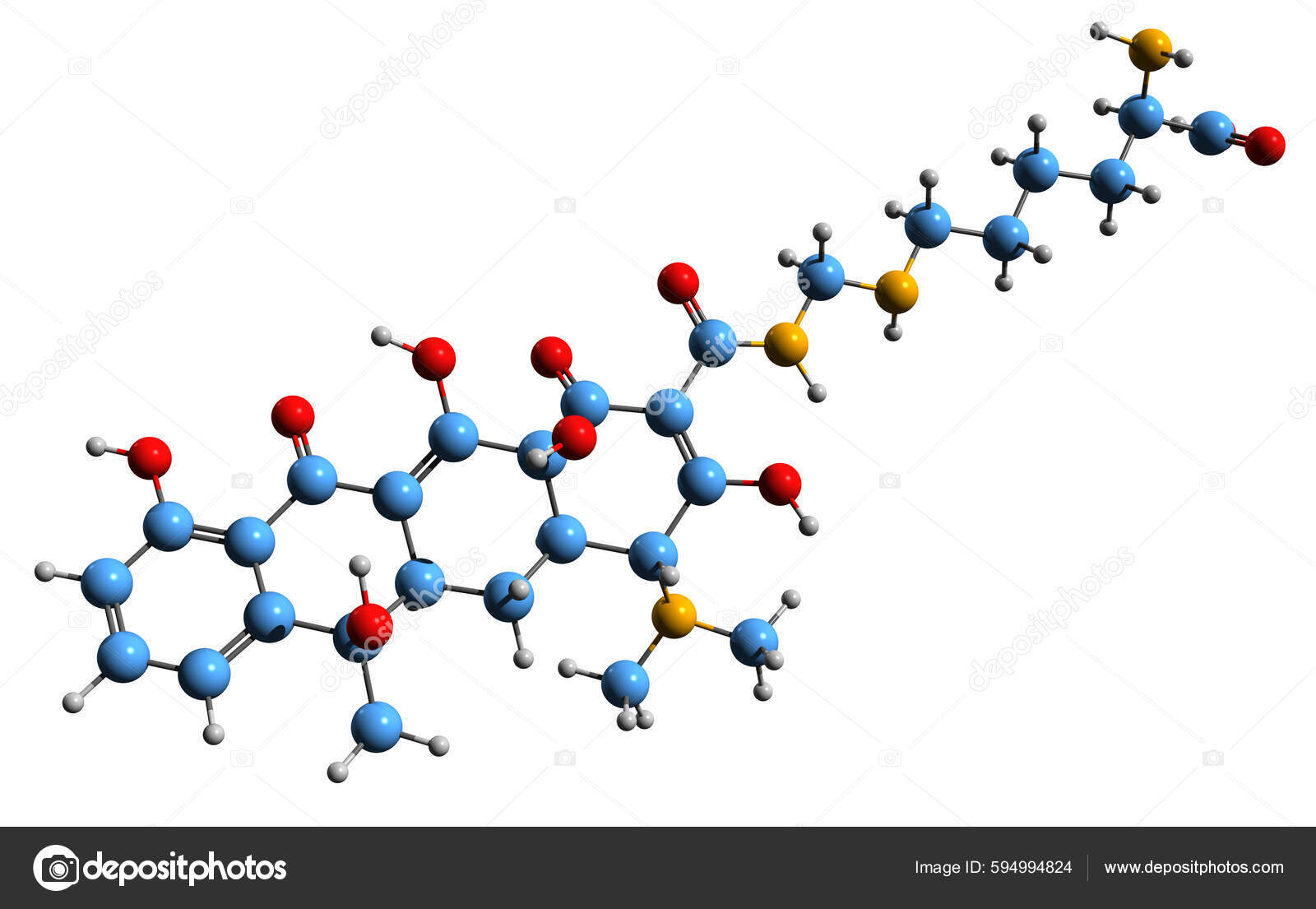Image Lymecycline Skeletal Formula Molecular Chemical Structure ...