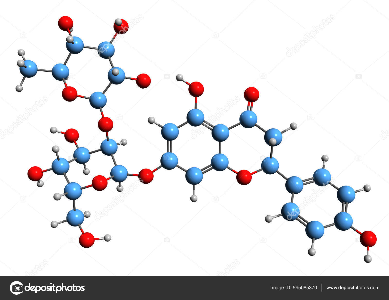 Image Naringin Skeletal Formula Molecular Chemical Structure Flavanone ...