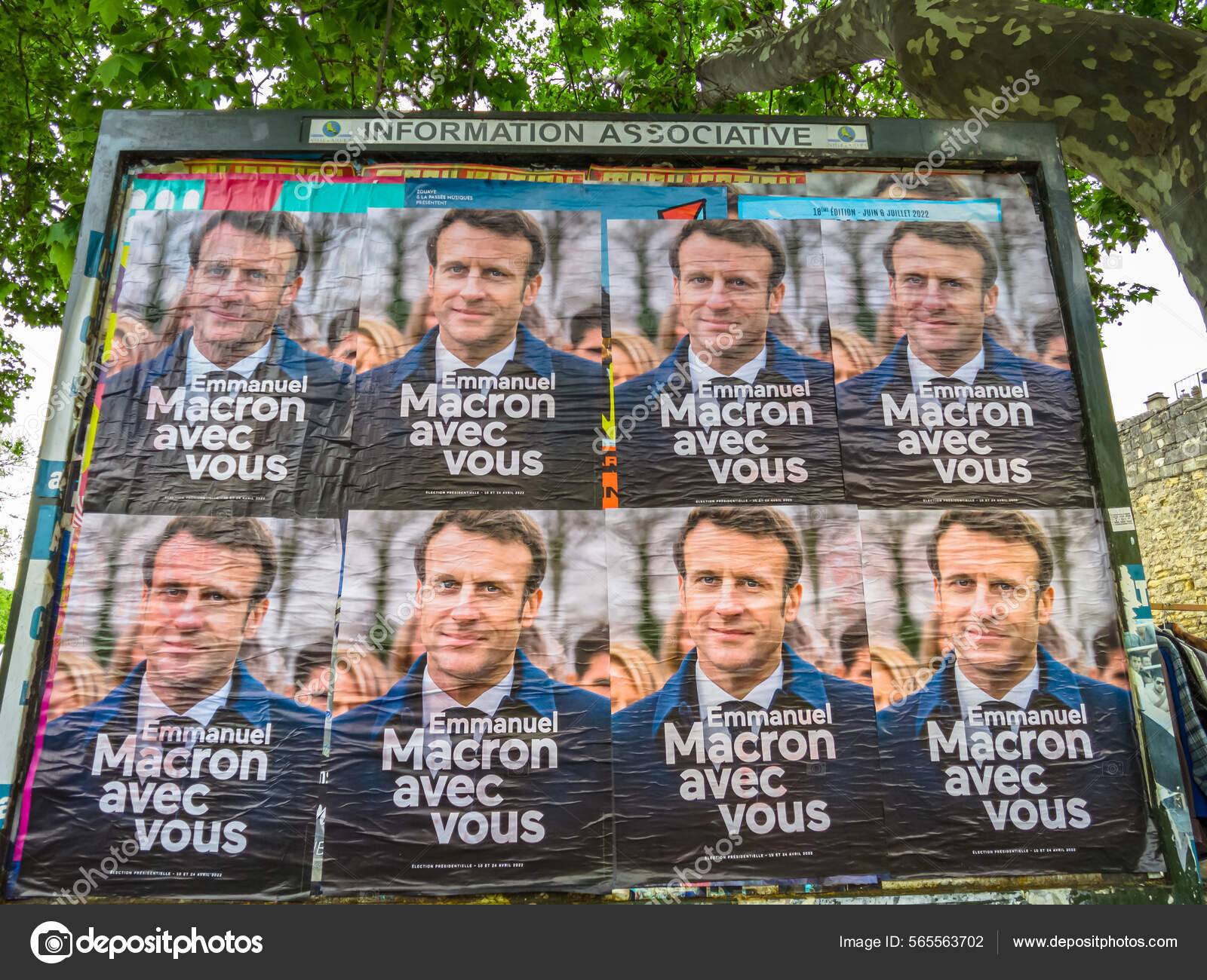 Emmanuel Macron electoral posters – Stock Editorial Photo © bennymarty ...