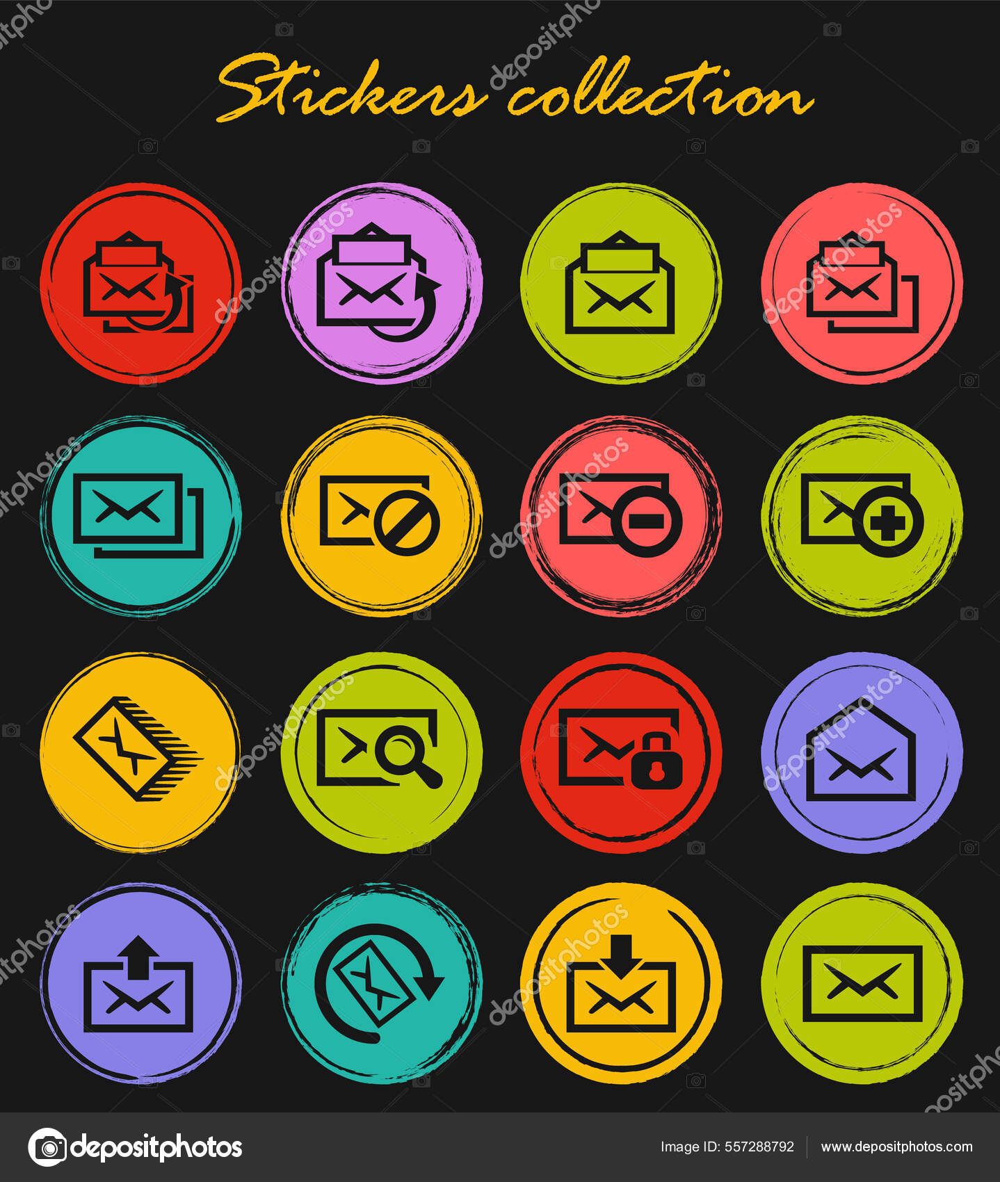 Mail Vector Icons User Interface Design Stock Vector by ©Lisess 557288792