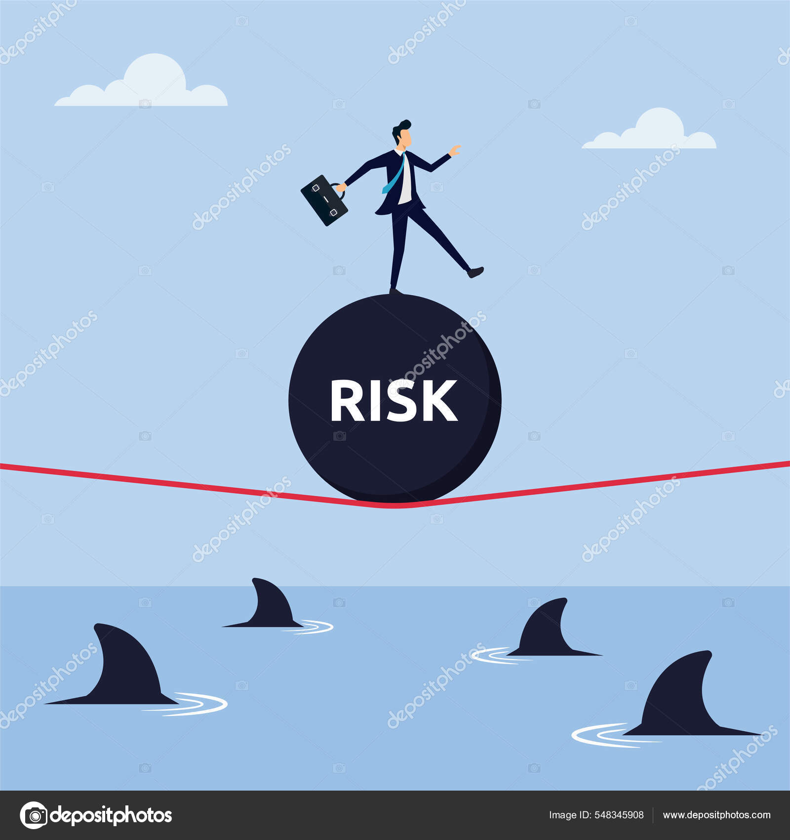 Risk Taker Cartoon
