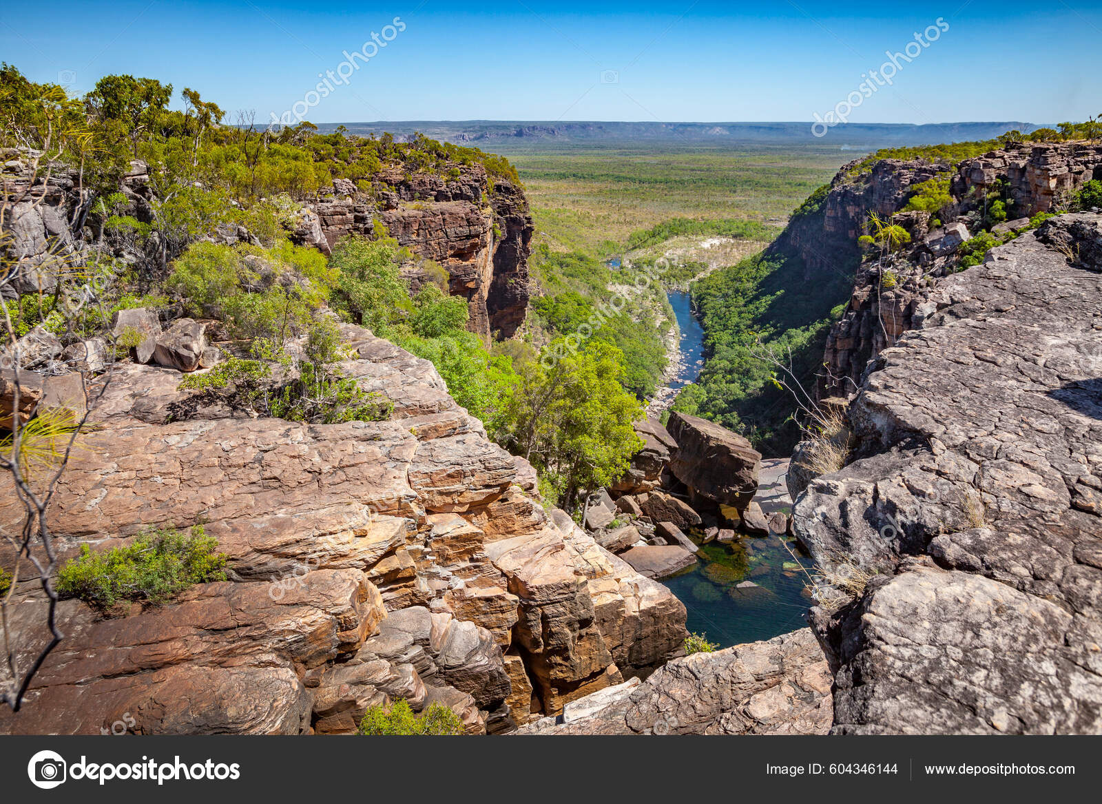 Outback Australia Jim Jim River Arnhem Plateau Kakadu National Park — Stock Photo © ubrimo ...