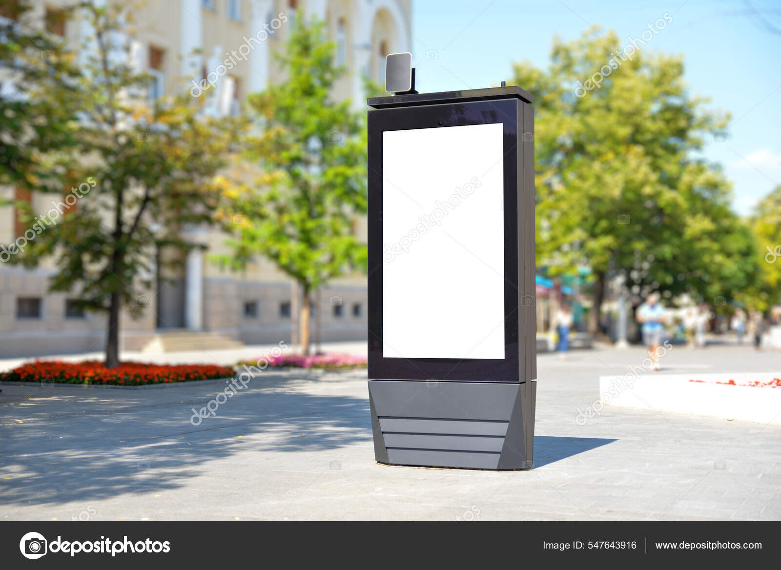 City Light Led Billboard Mockup Isolated Display Advert Presentation ...