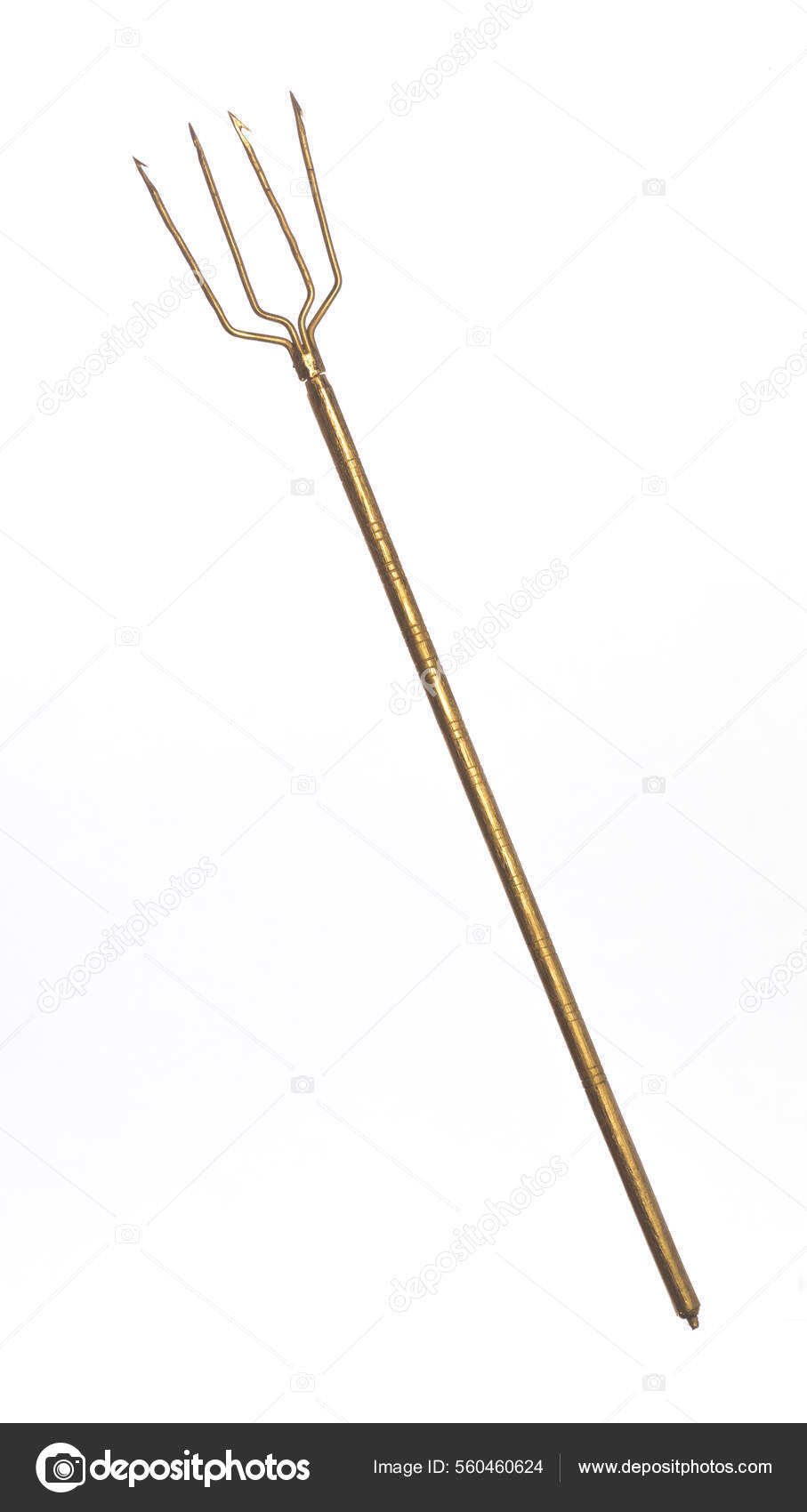Golden Sea Trident Neptune White Background Stock Photo by ©serikbaib ...