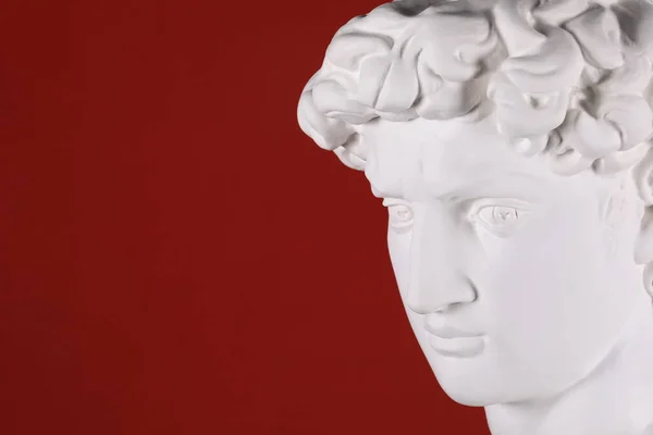 Portrait Ancient White Sculpture Isolated White Background Stock Photo ...