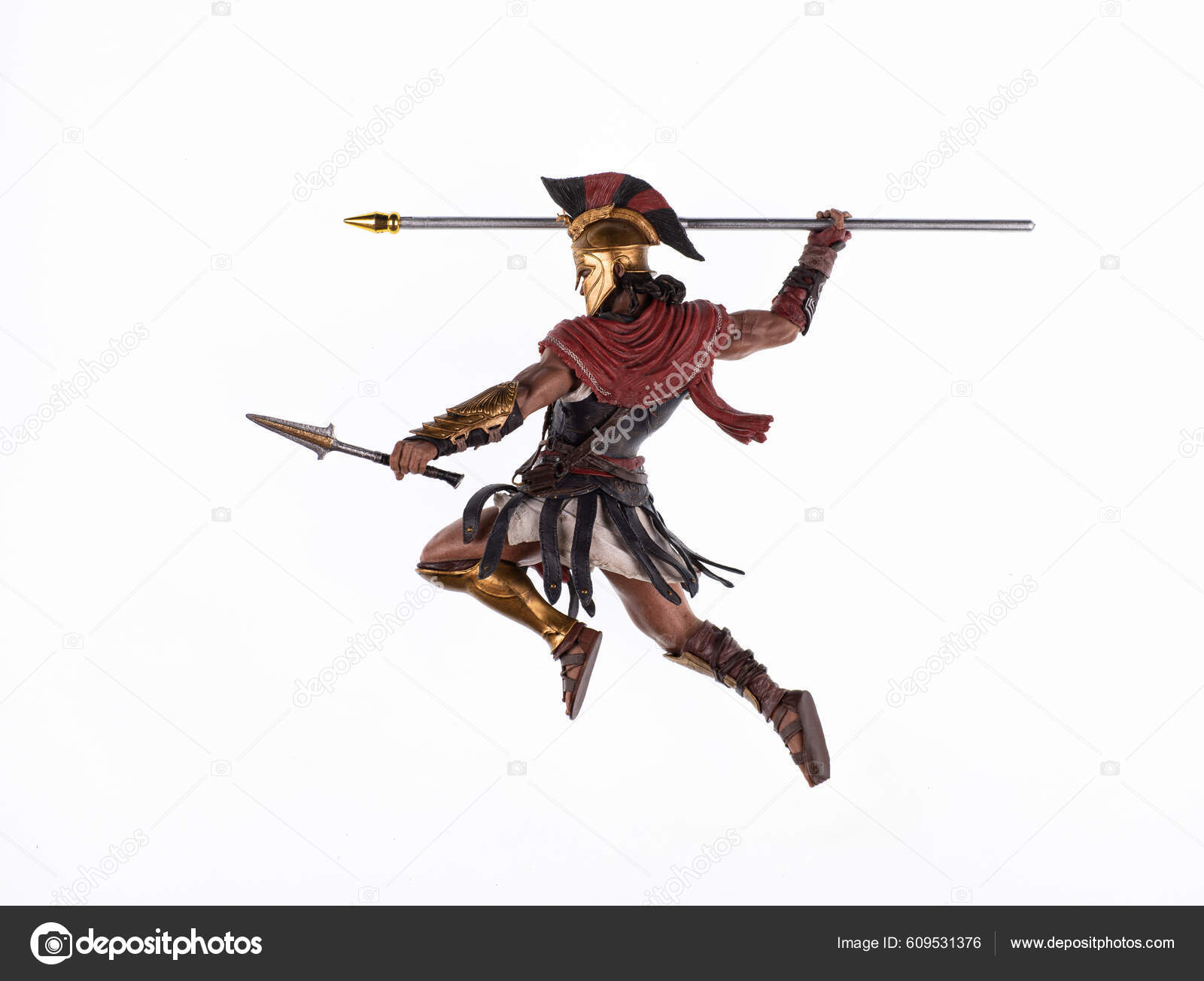 Gladiator Spear Isolated White Background Stock Photo by ©serikbaib ...