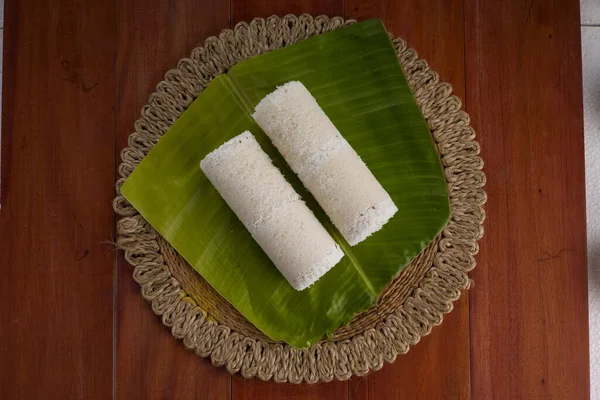 Puttu Raw Rice Puttu Arisi Maavu Puttu Chana Curry Kadala — Stock Photo ...