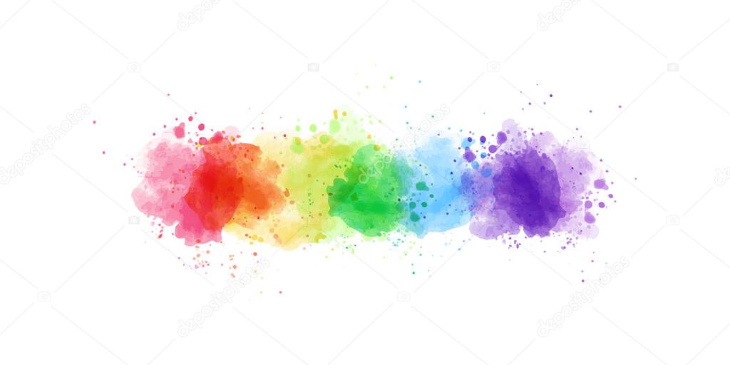 Vettoriale stockSfondo Acquerello Orgoglio Con Colori Bandiera Orgoglio ...