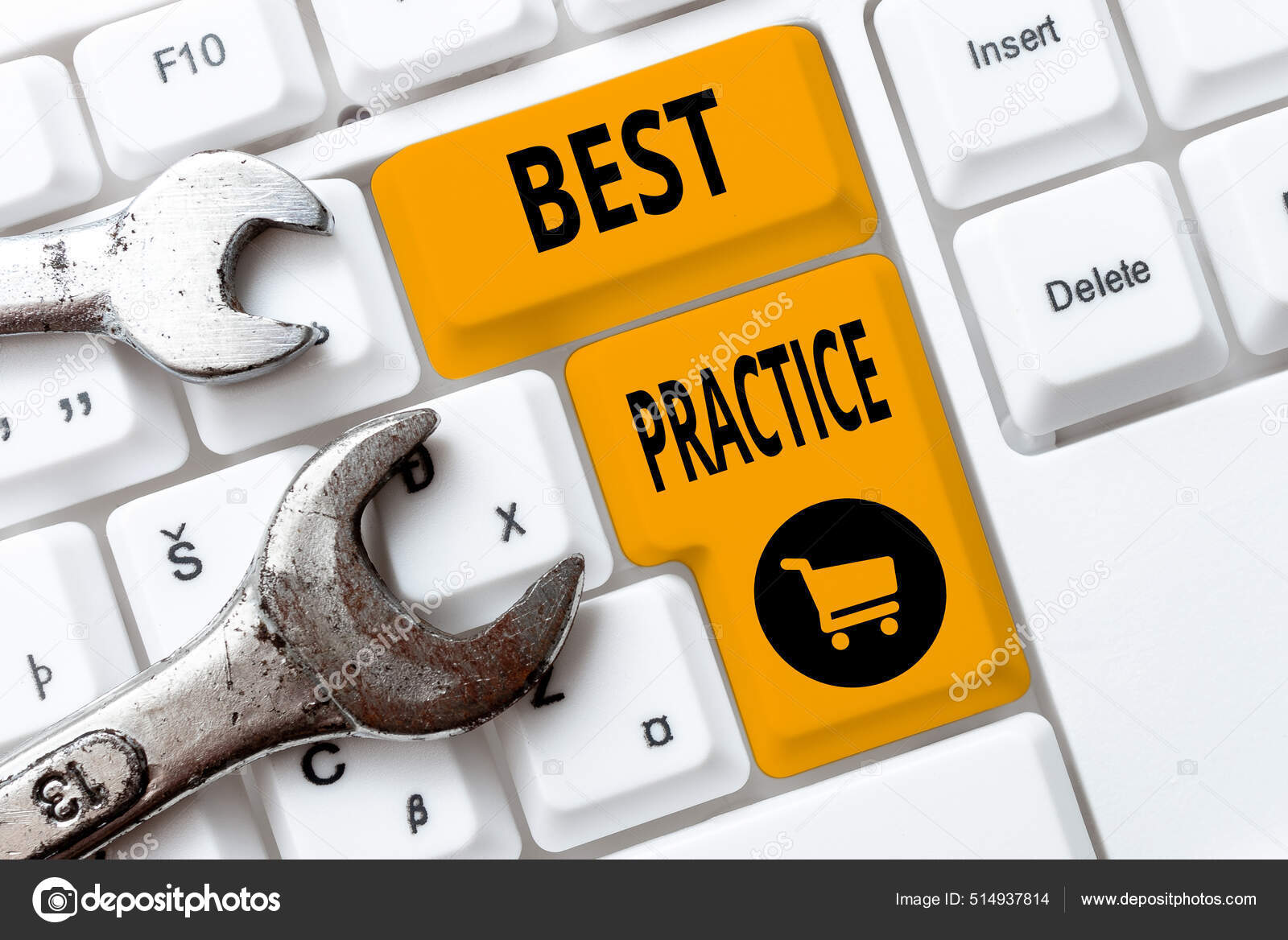 Text sign showing Best Practice. Business approach commercial ...