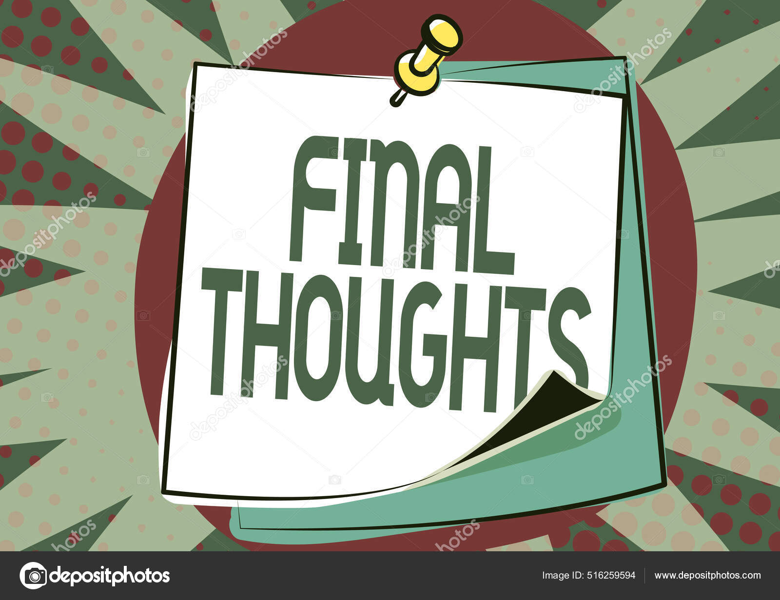 Hand writing sign Final Thoughts. Conceptual photo Conclusion Last ...