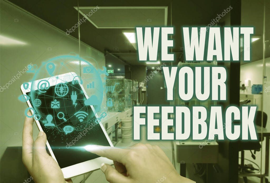 Se al que muestra Queremos su opini n. Concepto de cr tica de Internet dado que alguien dice que ...