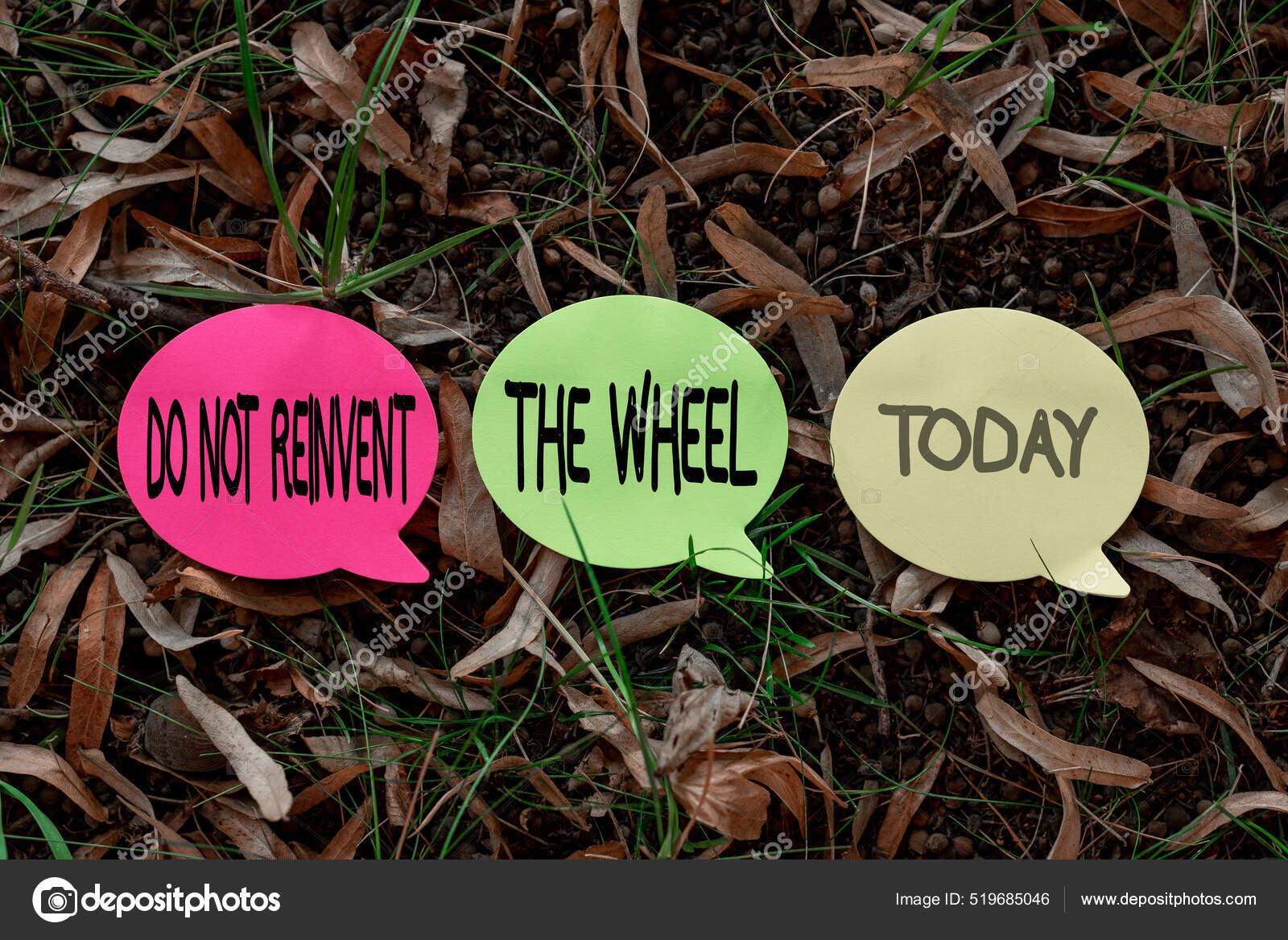 Handwriting text Do Not Reinvent The Wheel. Business idea stop ...