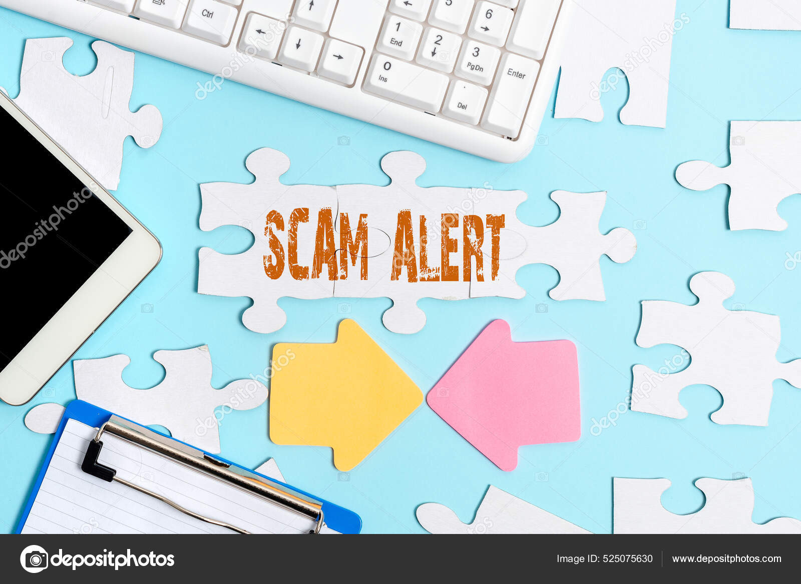 Conceptual Caption Scam Alert Word Written Fraudulently Obtain Money ...