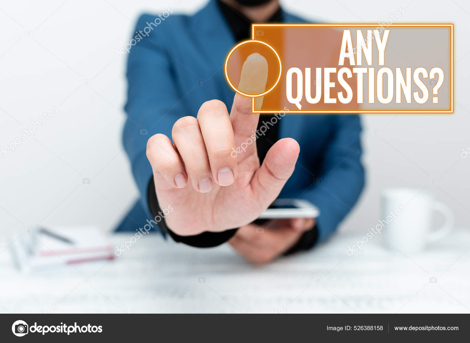 Text showing inspiration Any Questions Question. Business concept you ...
