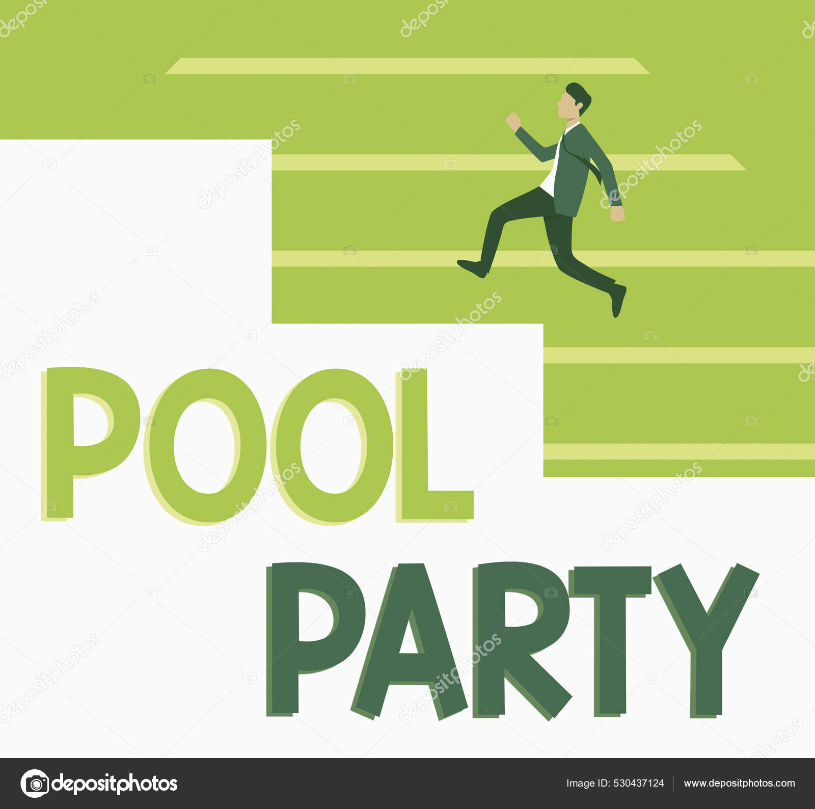 Texto presentando Pool Party. Palabra para la celebración que incluye ...